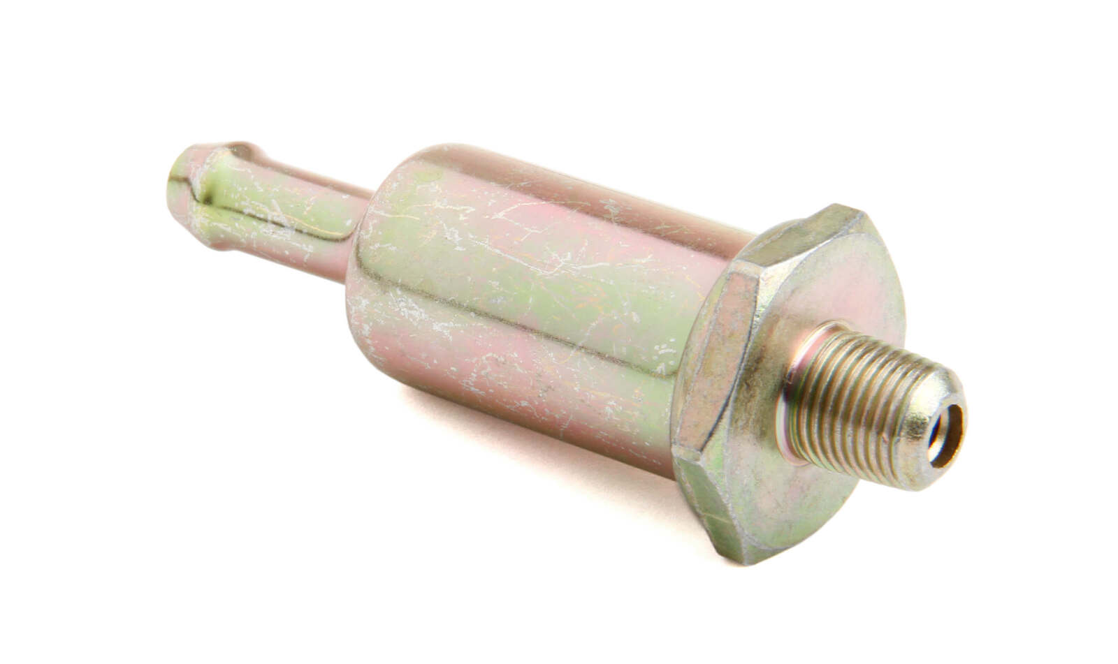 Fuel Filter, Steel, 1/8in. NPT x 5/16in. Barb End - NOS