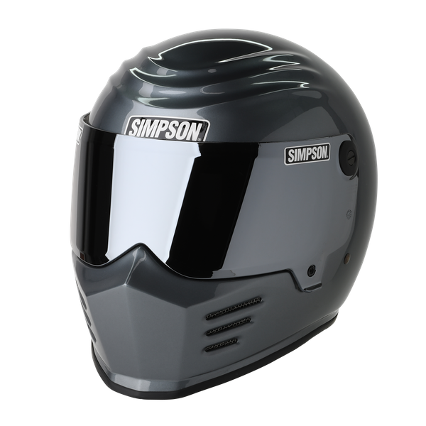 Simpson Racing Outlaw Bandit Motorcycle Helmet, 1X Large - Gunmetal