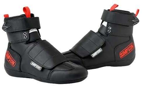 Simpson Racing RT-20 Drag Shoes, High Top, Size 8.5 Men's, Size 10.5 ...