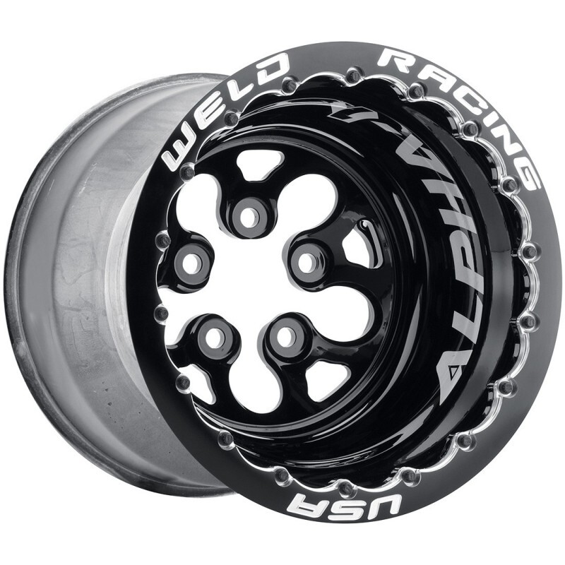 Weld Wheel, Alpha-1 Black, 15x10 Size, 5x4.50 Bolt Pattern, 5 in ...